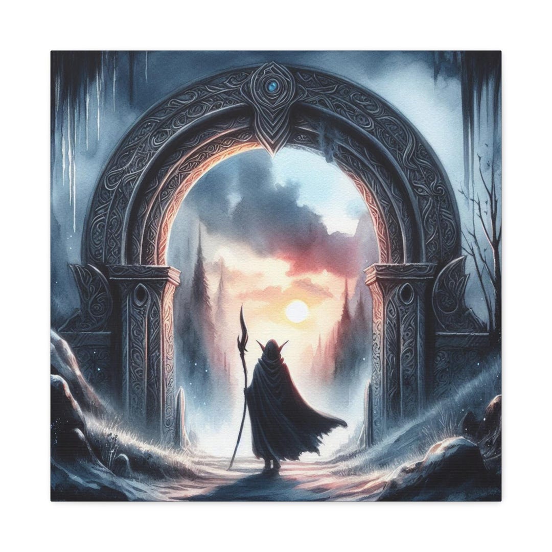 Canvas Gallery Wraps, Elf Setting off on a Journey Through Magical ...