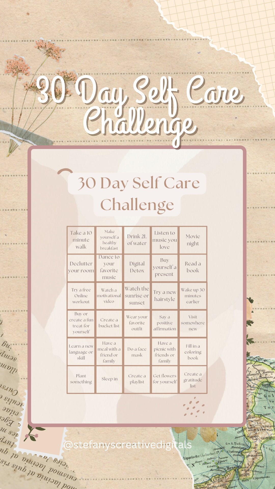 Printable 30 Day Self Love Challenge - Boost Confidence & Self-esteem ...