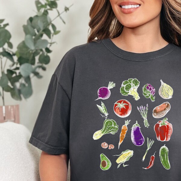 Tomato Hug Teeshirt, Comfort Colors Shirt, Fruit Tshirt, Graphic Tee ...