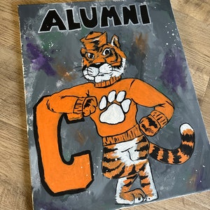 Clemson University Canvas Painting - Etsy