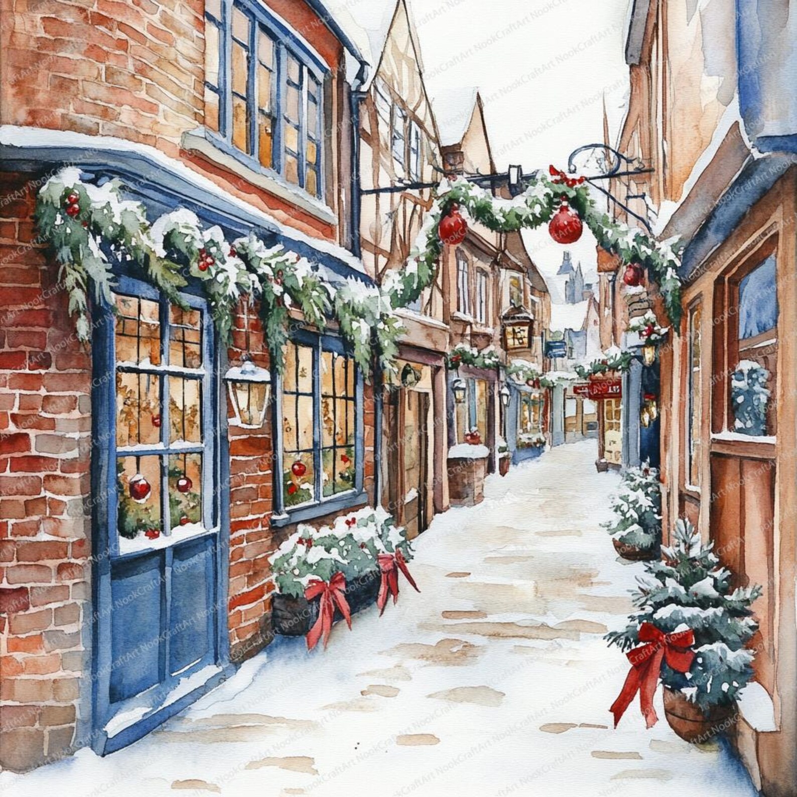 14 Watercolor Christmas Clipart | Winter Clipart | Christmas | Printable Watercolor Clipart ...