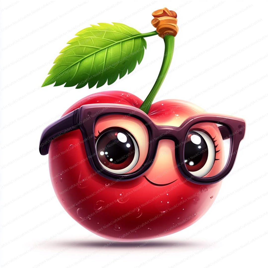 16 Cute Cherry Clipart | Charming Cherry | Printable Watercolor Clipart ...