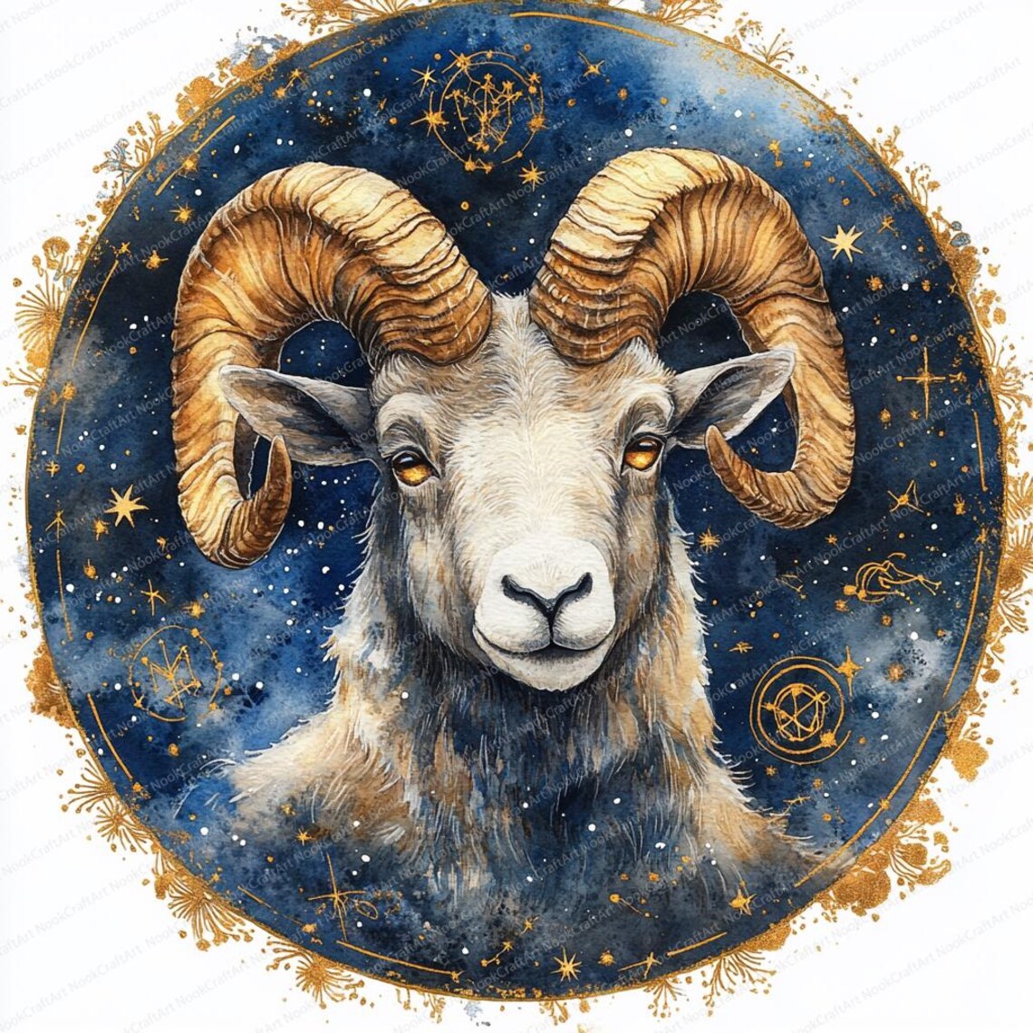 19 Mystical Aries Zodiac Clipart | Astrological Symbol Art | Printable ...
