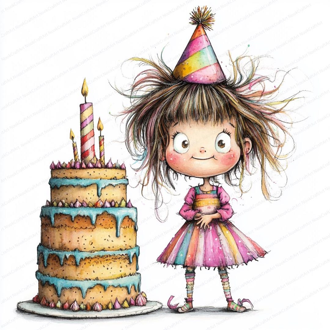 15 Quirky Birthday Clipart | Quirky Birthday Boy Designs | High-quality ...