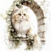18 Cat Under Stone Arch Clipart | Enchanted Feline Scene | Printable ...