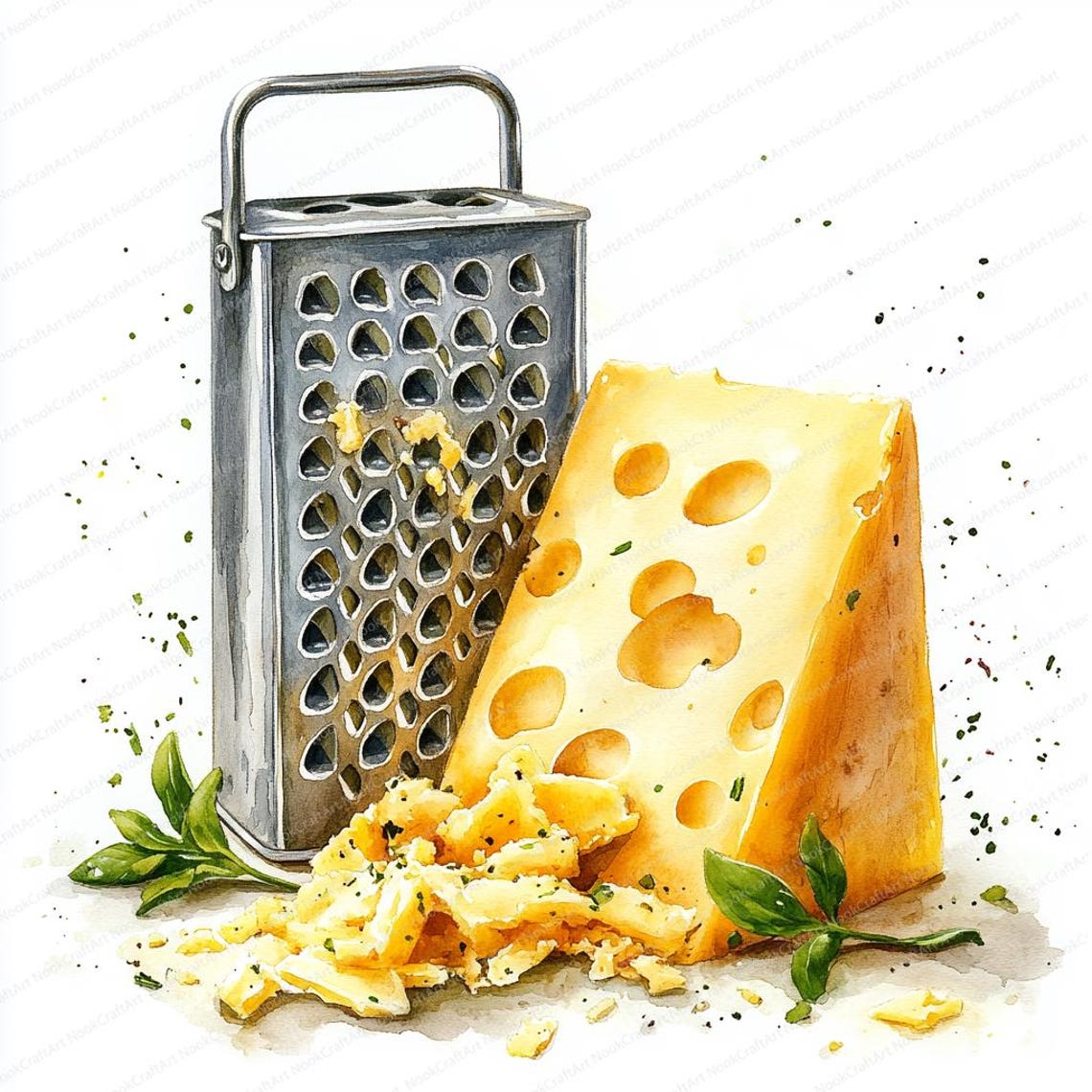 24 Grated Cheese Clipart Pack | Cheese Grater and Shredded Cheese ...