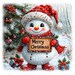 16 Marry Christmas Snowman Bundle Clipart | Printable Watercolor ...