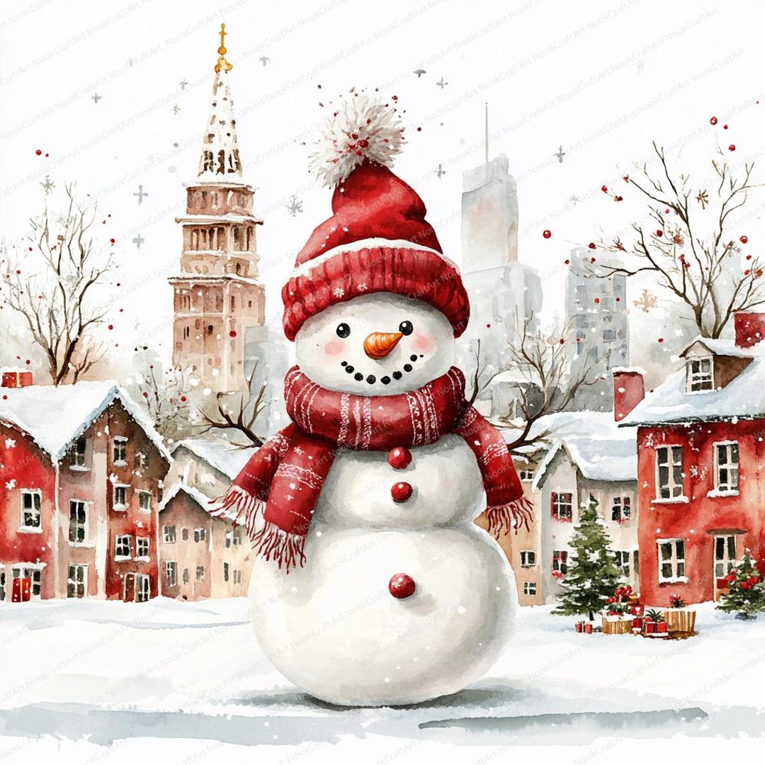 16 Snowman Clipart | Cute Winter Snowman | Printable Clipart | High ...