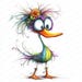 Frazzled Duck Clipart | 14 High Res Watercolor Jpgs | Printable ...