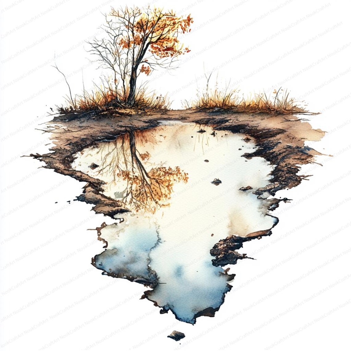 20 Mud Puddle Clipart Set | Digital Illustration Pack | Printable ...