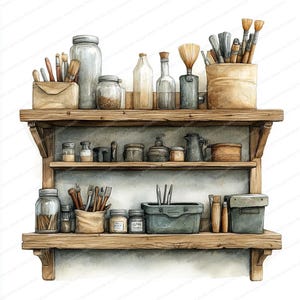 18 Organized Tools Clipart | Neatly Arranged Workshop Illustrations ...