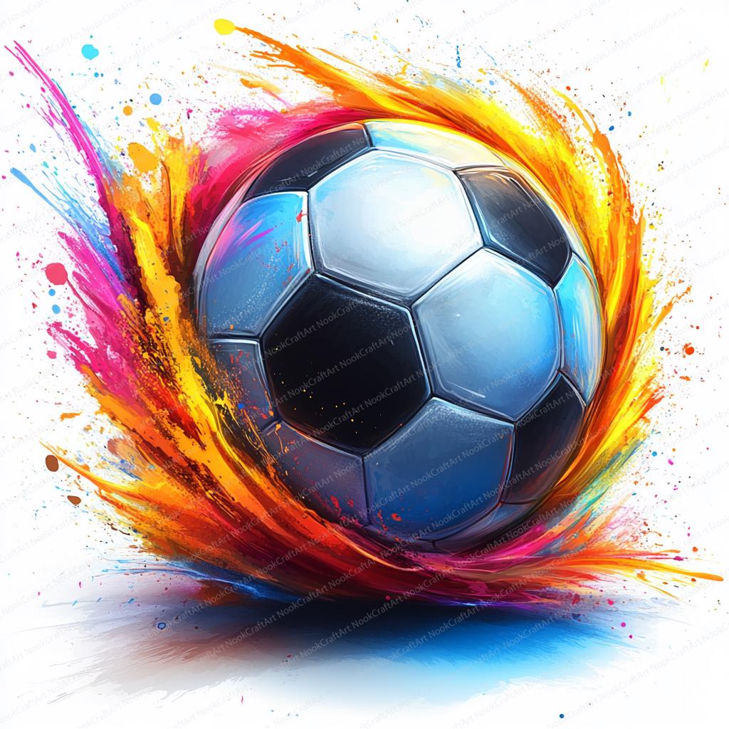 14 Soccer Ball Clipart Football Clipart Bundle Printable Watercolor ...