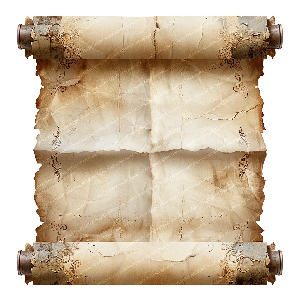 14 Medieval Scroll Clipart, Vintage Scroll, High Quality Jpgs ...