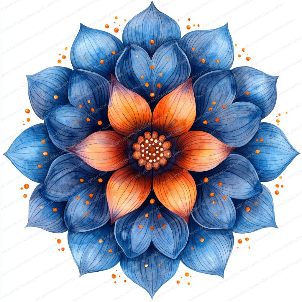 20 Mandala Flower Petals Clipart | Symmetrical Floral Design Elements ...