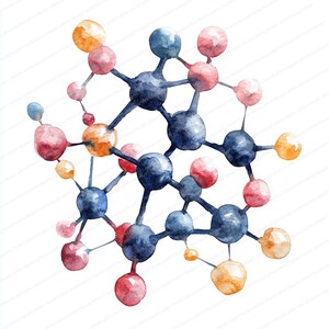 20 Atomic Clipart Collection | Molecules & Atoms Design | Printable ...