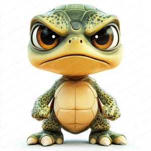 20 Quirky Turtle Adorable Cute Sassy Clipart | Printable Watercolor ...