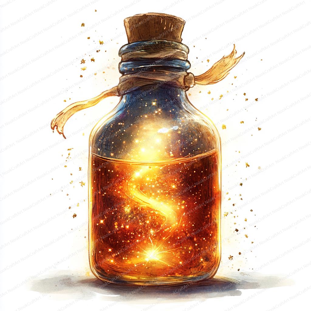 24 Glitter Potion Clipart | Magical Elixir Illustrations | Printable ...