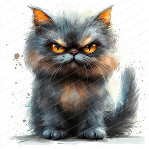 15 Cartoon Evil Cat Clipart | Whimsical Feline Art Collection ...