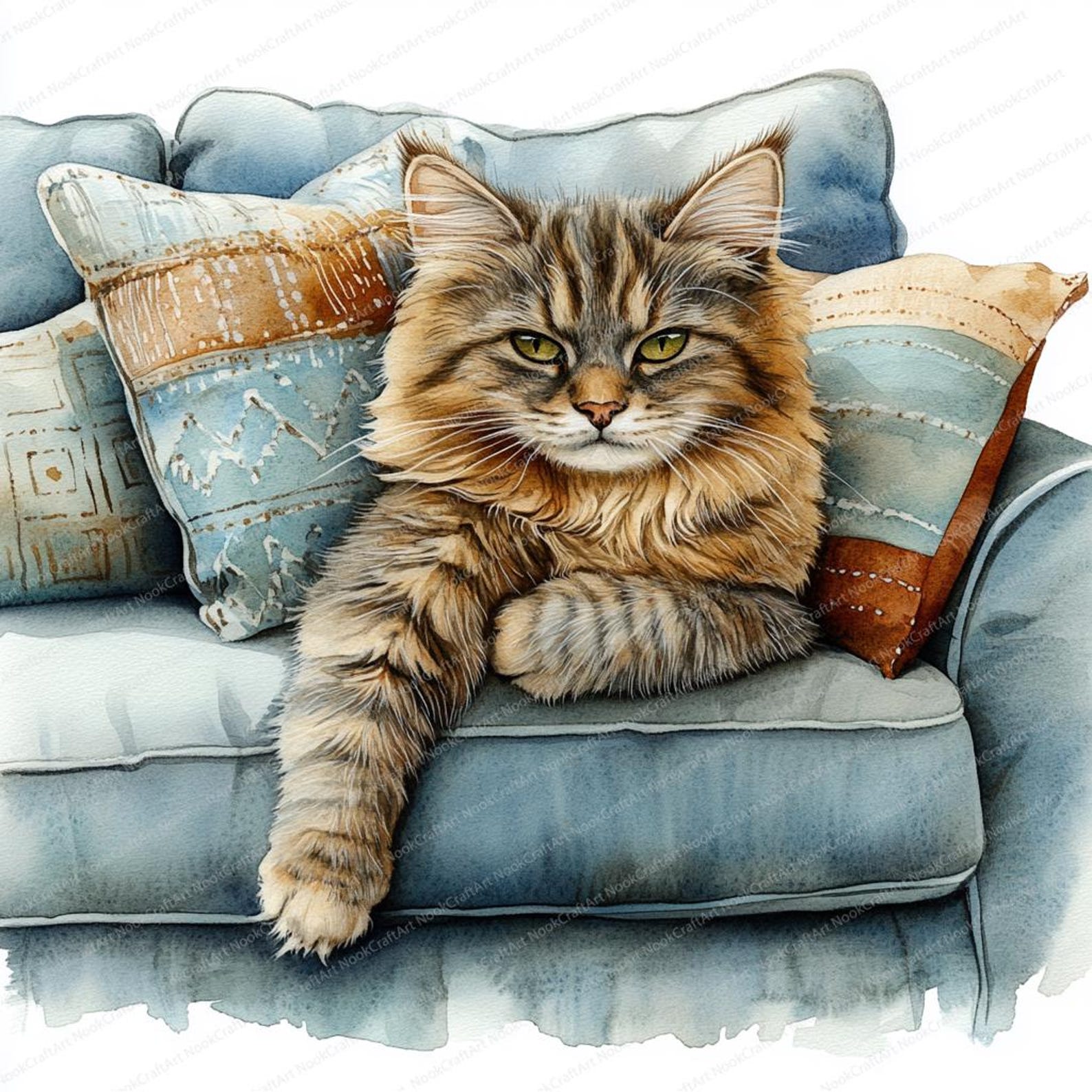 21 Cat Curling up Clipart | Cozy Feline Illustration | Printable ...