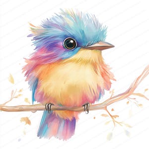18 Cute Whimsical Bird Clipart | Joyful Bird Clipart | Printable ...