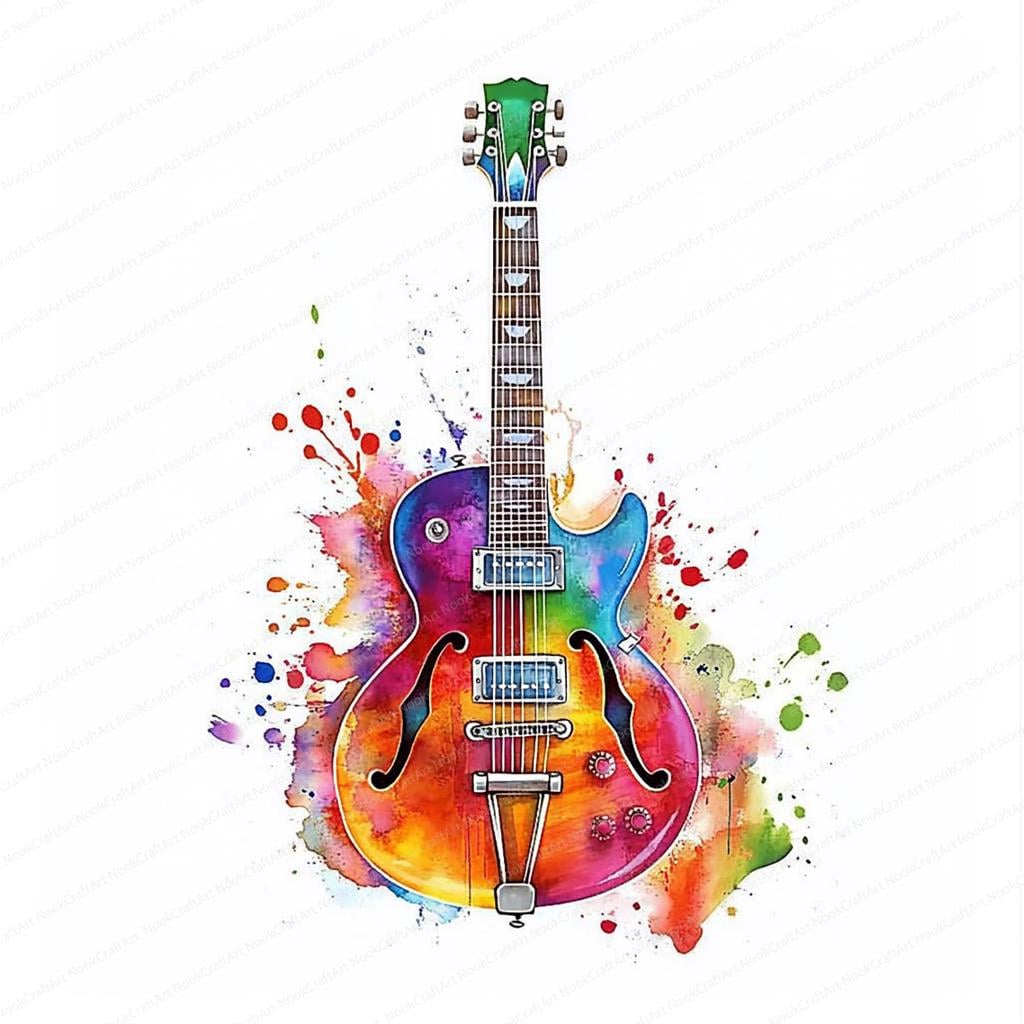 18 Electric Guitars Clipart | Printable Watercolor Clipart | High ...
