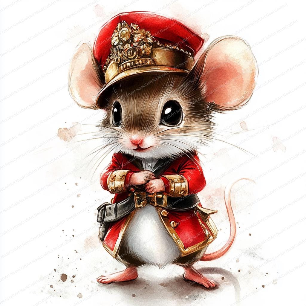 15 Cute Nutcracker Mouse Clipart | Christmas Watercolor Designs ...