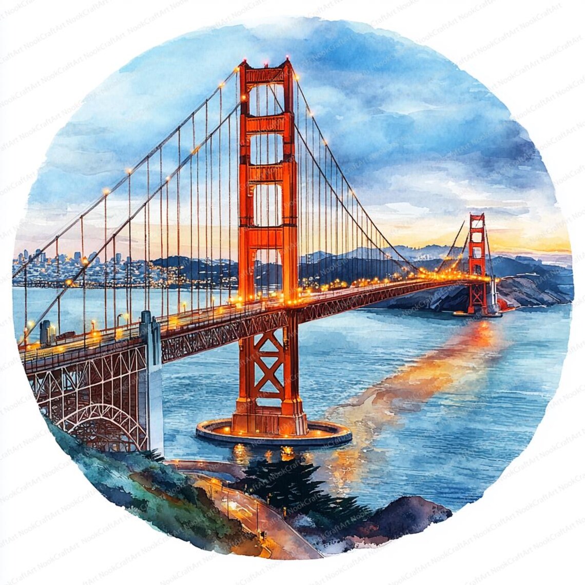 21 Golden Gate Bridge Clipart | Iconic San Francisco Graphics ...