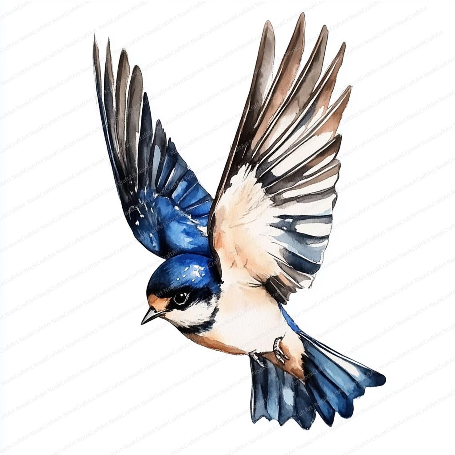 20 Swallow Bird Clipart | Watercolor Designs | Printable Art | High ...
