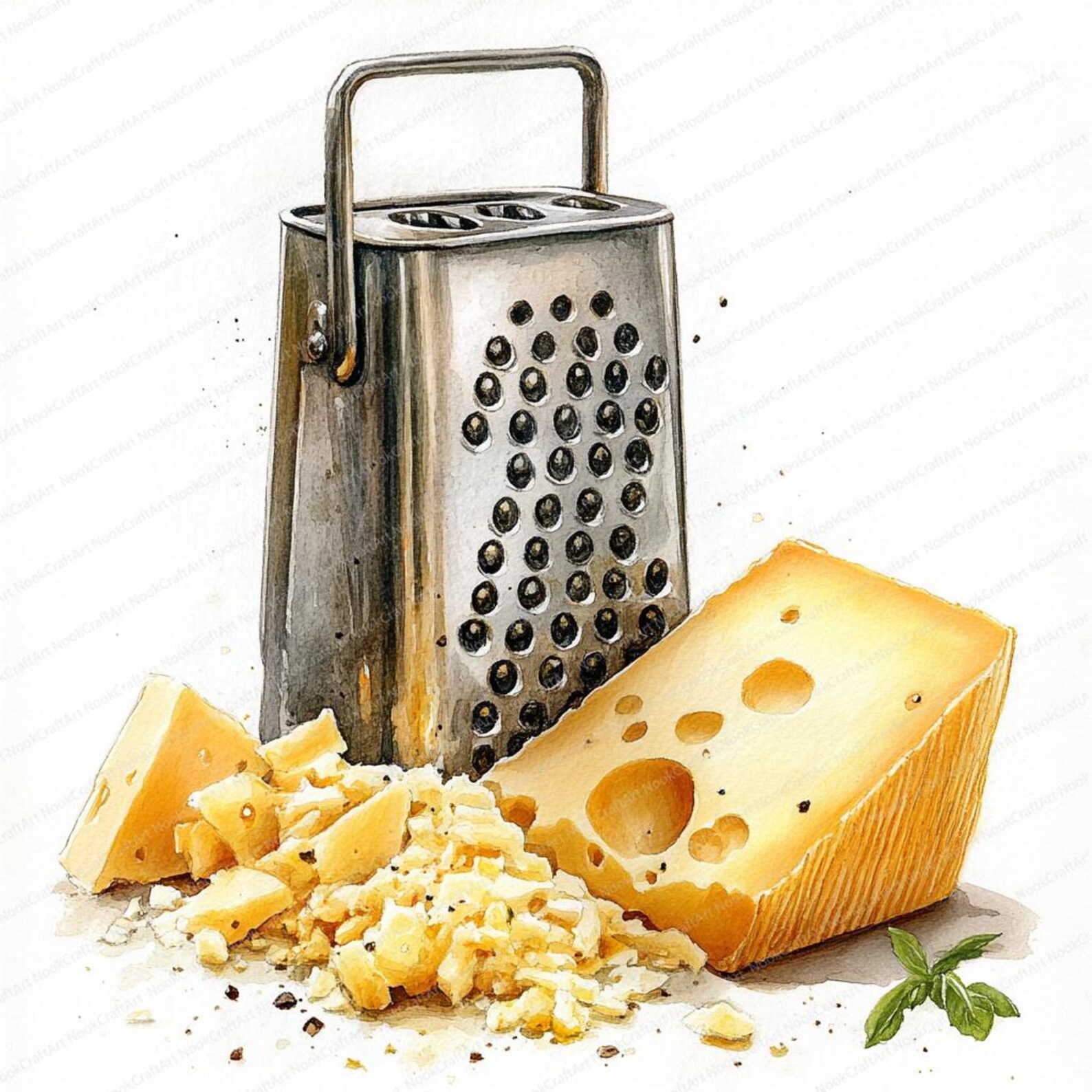 24 Grated Cheese Clipart Pack | Cheese Grater and Shredded Cheese ...