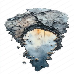 20 Mud Puddle Clipart Set | Digital Illustration Pack | Printable ...