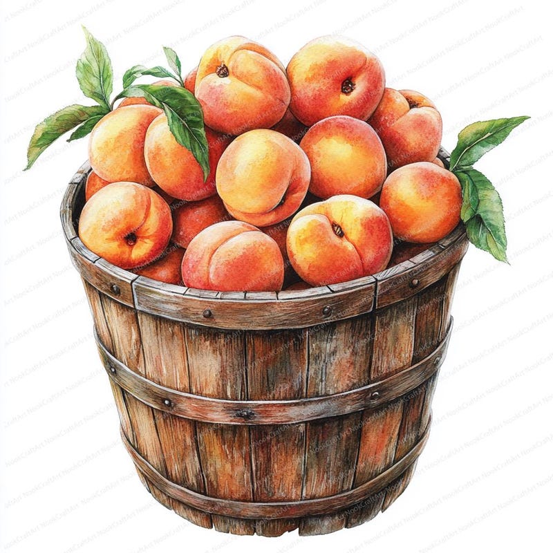 Peach Baskets - Etsy