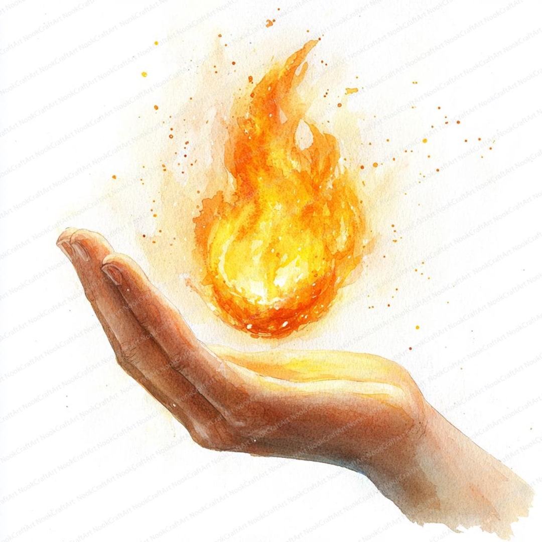 20 Freedom Flame Clipart | Hand Holding Fire Artwork | Printable ...