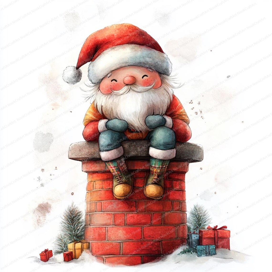16 Quirky Chimney Clipart | Whimsical Holiday Chimneys | Printable ...