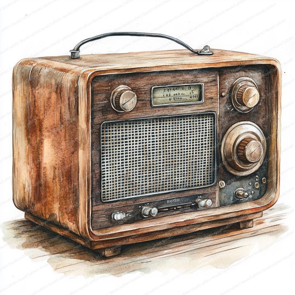 Vintage Radio Clip Art