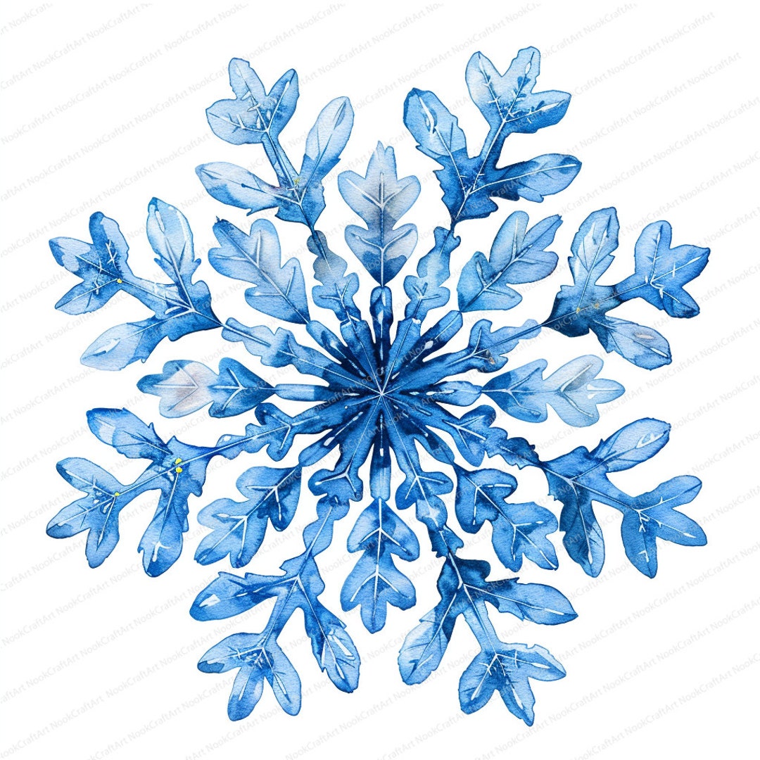 23 Realistic Snowflakes Clipart Set | Christmas Print | Printable ...