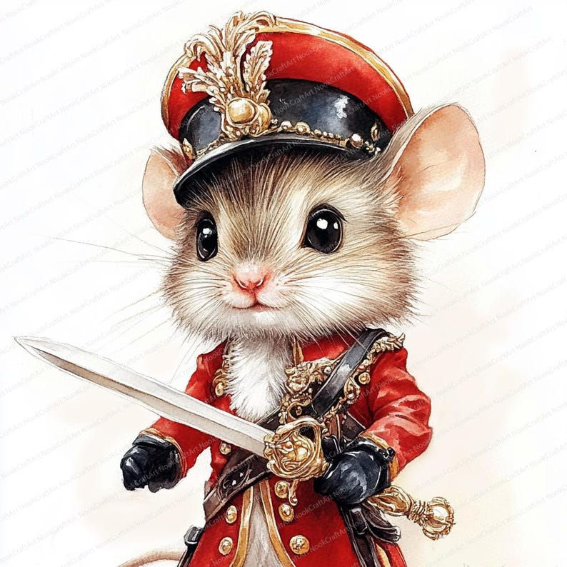 15 Cute Nutcracker Mouse Clipart | Christmas Watercolor Designs ...