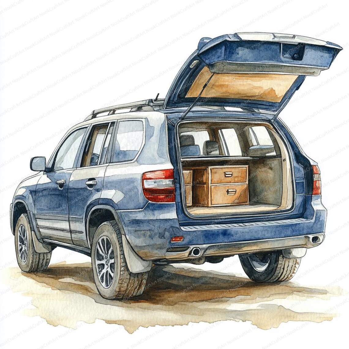 20 SUV Trunk Open Clipart | Offroad Vehicle Graphic Design | Printable ...