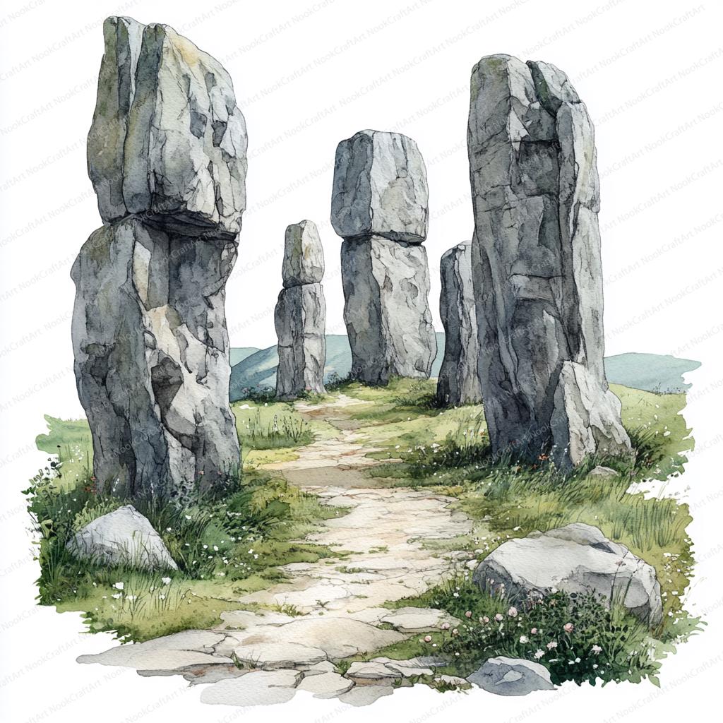23 Stone Pillars Nature Clipart | Enchanting Rock Formations Graphics ...