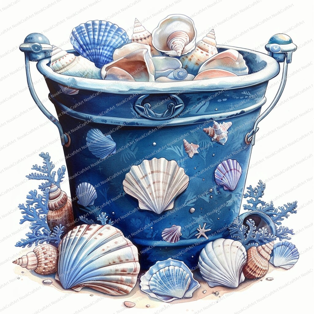 Watercolor Nautical Collection Clipart 20 Beach Clipart High Quality ...