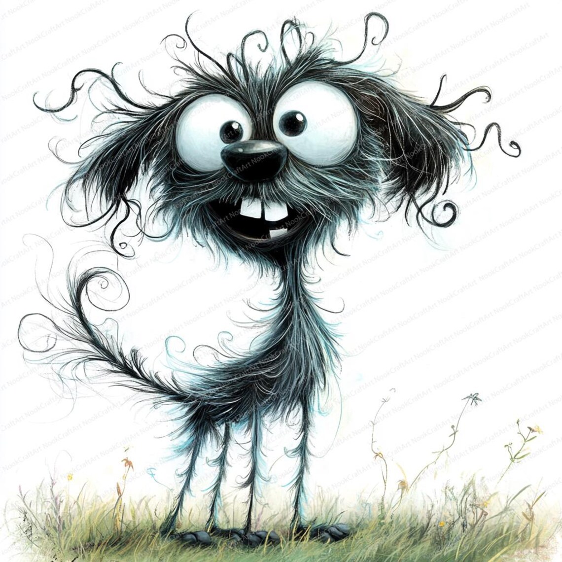 Frazzled Dog Clipart | 14 High Res Watercolor Jpgs | Printable ...
