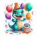 16 Cute Dinosaur Clipart | Birthday Party Clipart Bundle | Printable ...