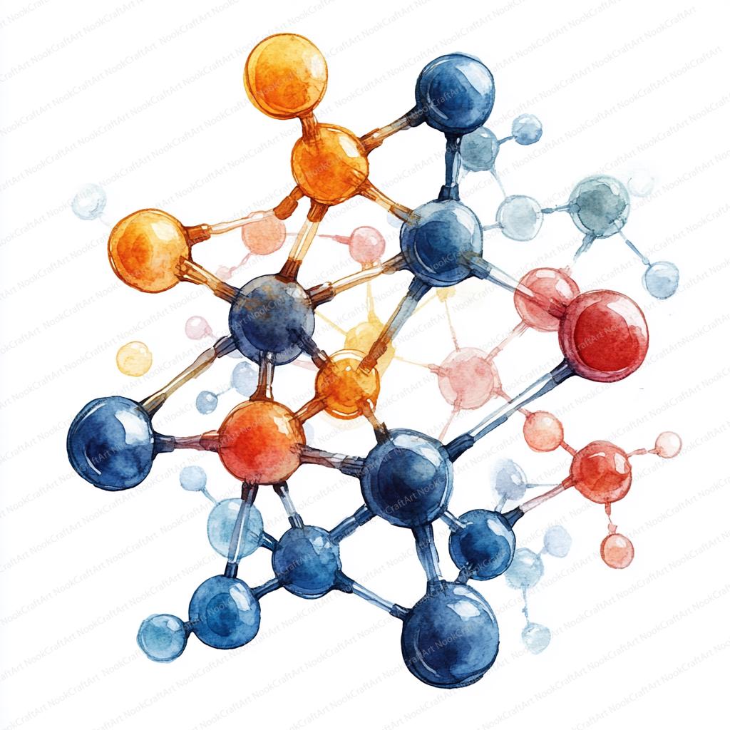 20 Atomic Clipart Collection | Molecules & Atoms Design | Printable ...