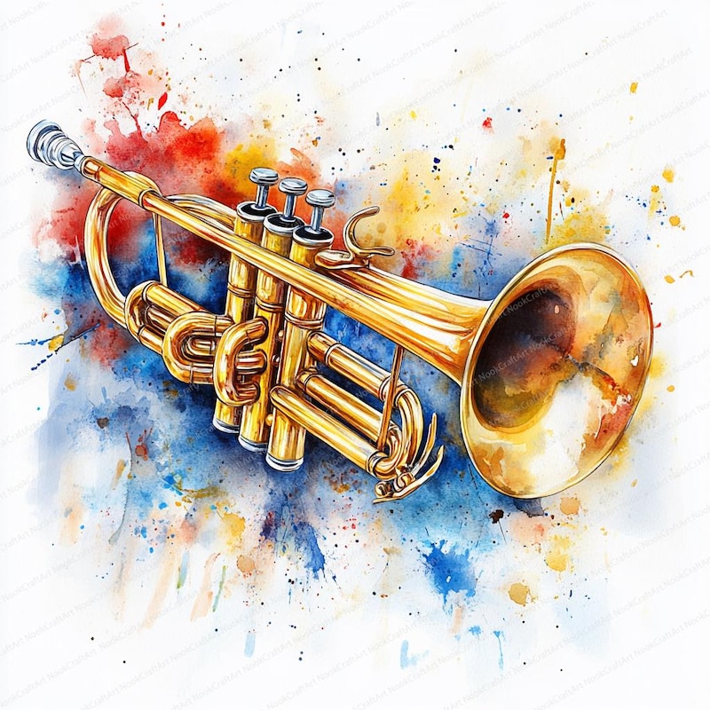 Trumpet Clipart - Etsy