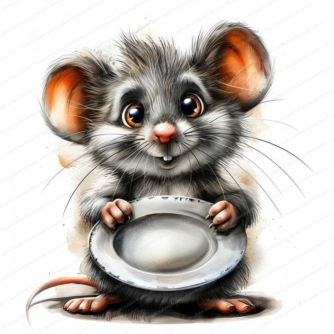 14 Whimsical Rat Illustrations Bundle | Funny Rat Clipart | High ...