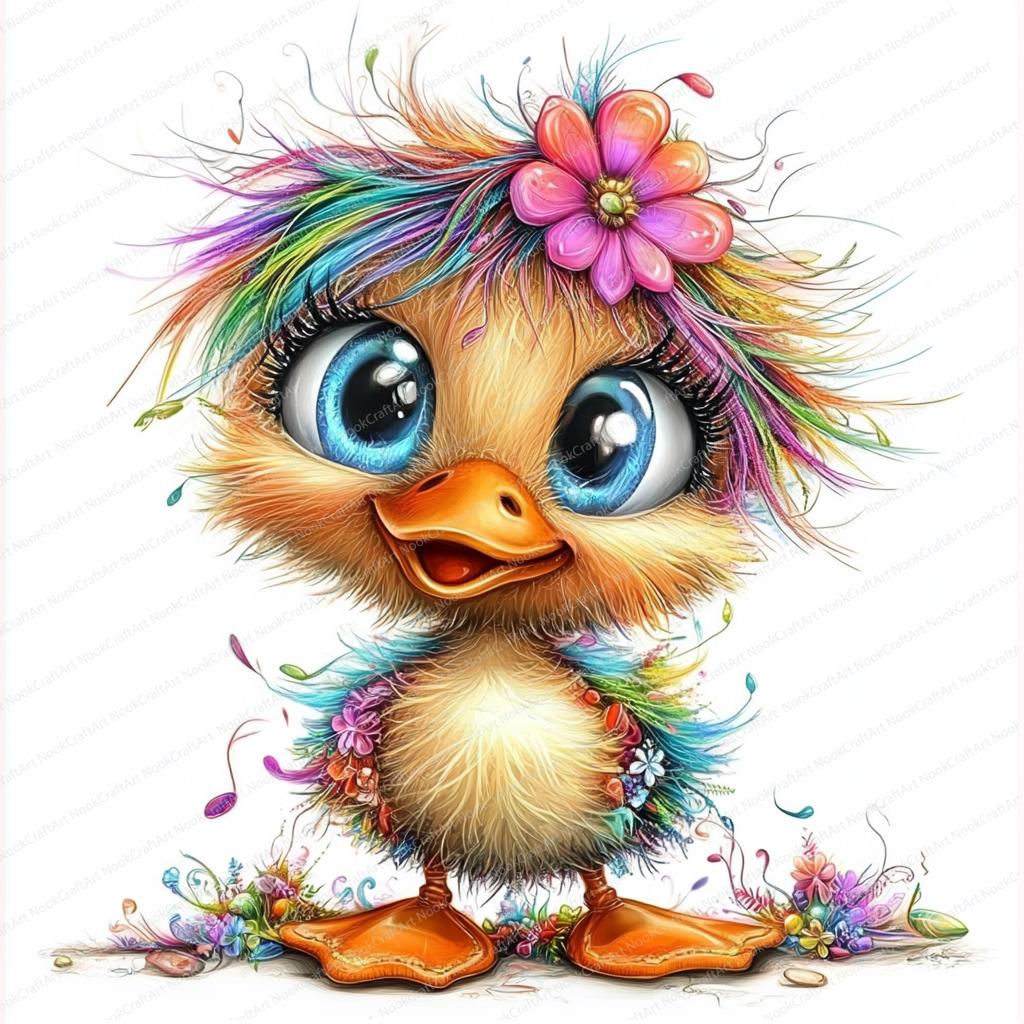 Frazzled Duck Clipart | 14 High Res Watercolor Jpgs | Printable ...