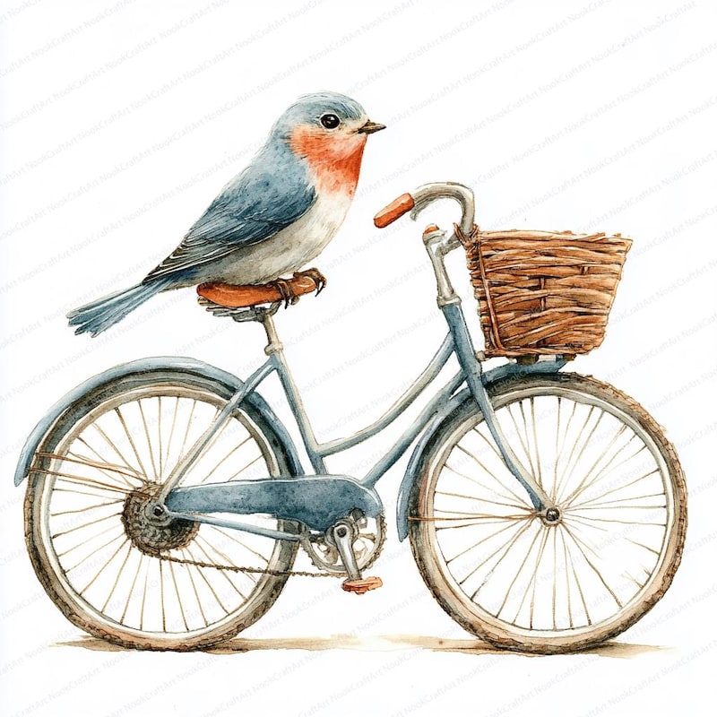 Bicycle Watercolor - Etsy