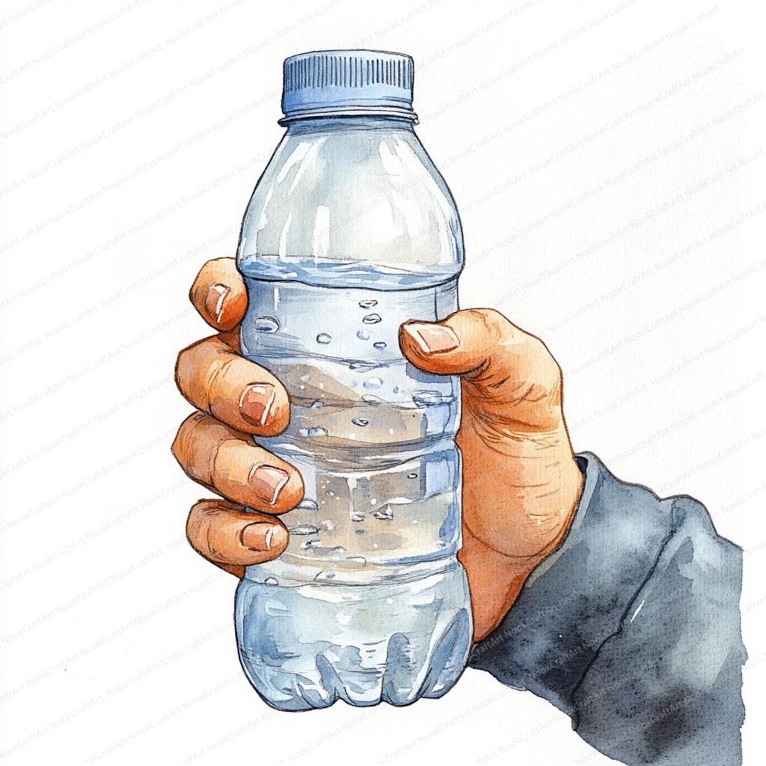 18 Water Bottle Drinking Clipart | Hydration Health Illustration ...