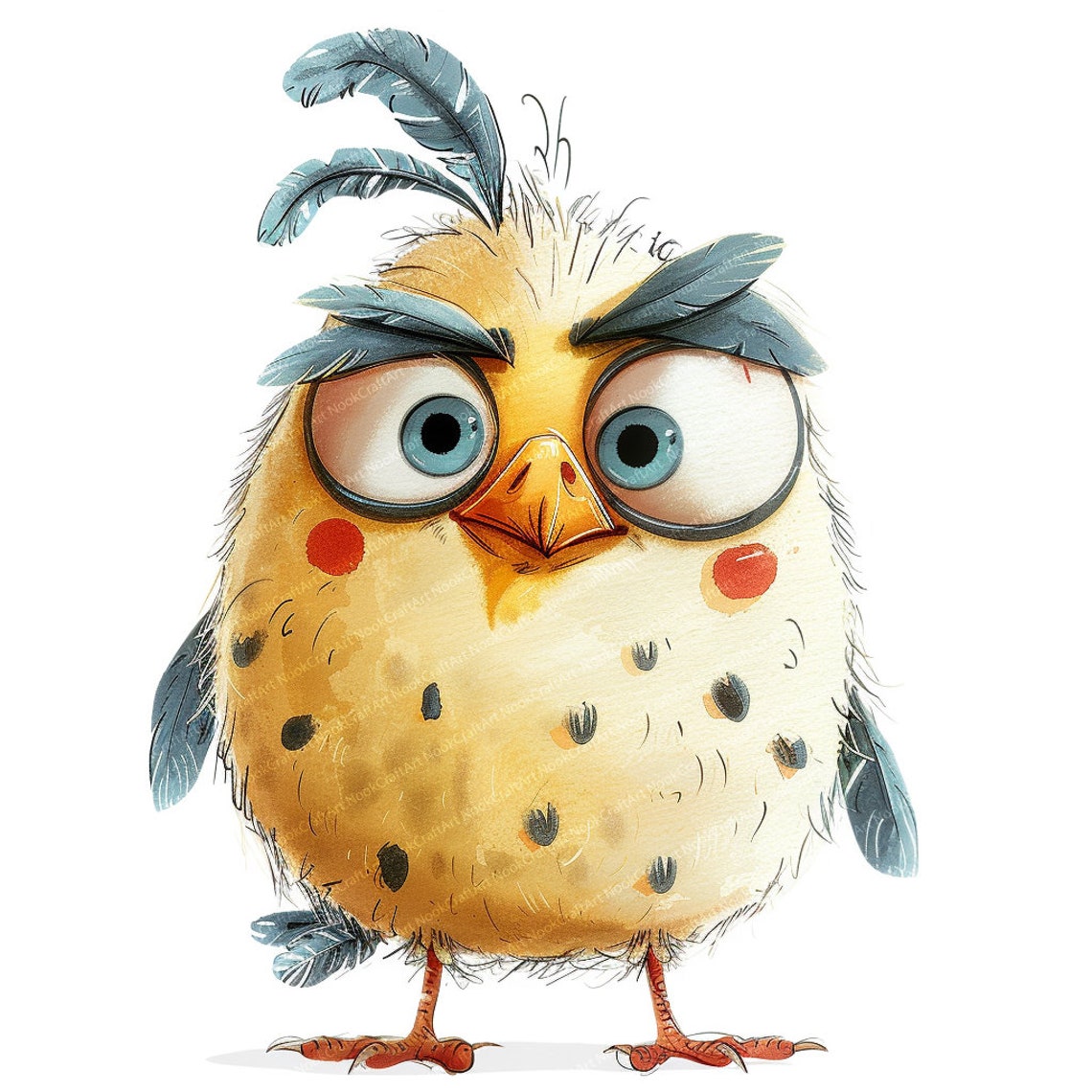 Quirky Chicken Cute Adorable Sassy Clipart Bundle, 15 High-quality JPG ...
