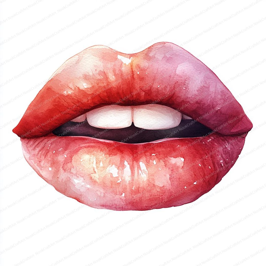 24 Stylized Lips Clipart | Artistic Lip Designs Collection | Printable ...