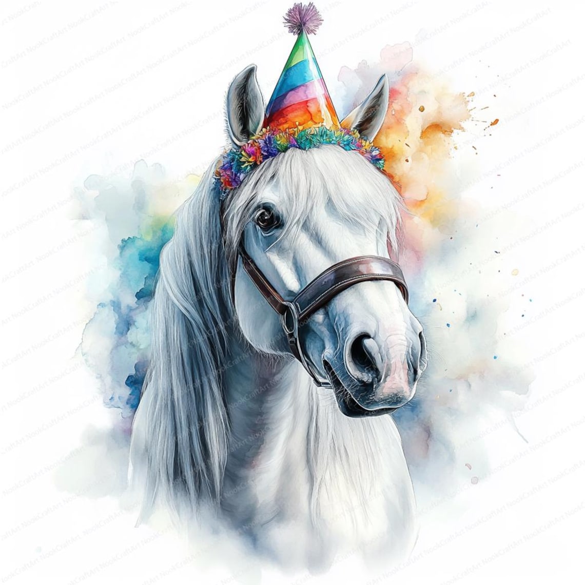 16 Horse Birthday Clipart | Birthday Horse Clipart Bundle | Printable ...